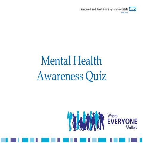 Mental Health Awareness quiz | PPTX