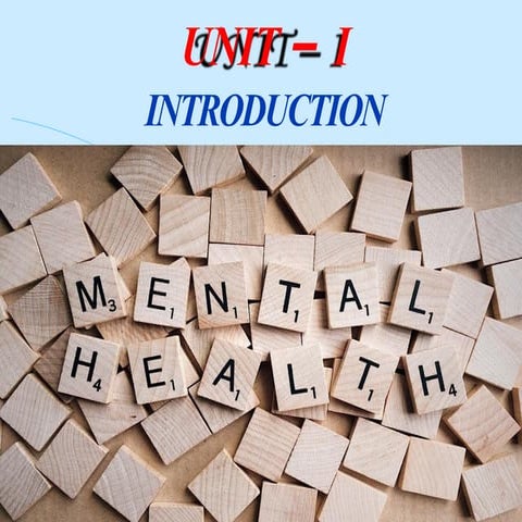 introduction to mental health nursing | PPTX