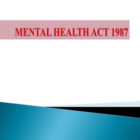 The indian lunacy act(1912) | PPTX