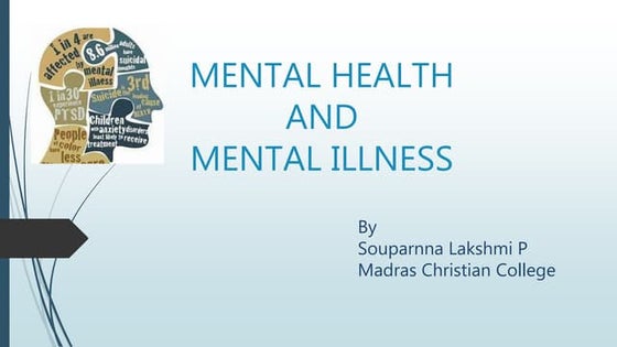 Mental health promotion, prevention & wellbeing_Lecture 1.pptx | Mental ...