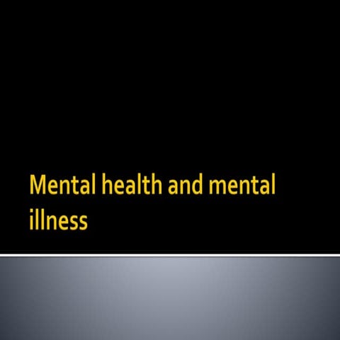 Introduction to psychiatry | PPT