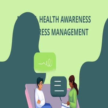 Mental Health And Stress Management Pptx