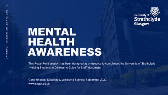 Mental Health for College Students powerpoint | PPTX