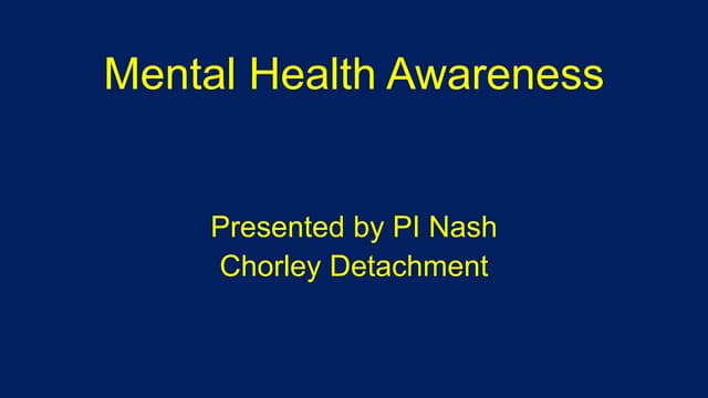 Mental Health Awareness | PPTX