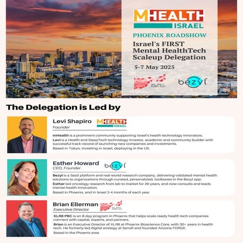 Israel Phoenix Mental Health Tech Delegation - Company Catalogue | PDF