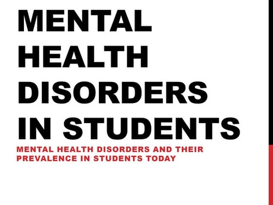 Mental Health Awareness in School | PPTX | Mental Health | Diseases and ...