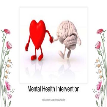 Mental health intervention | PPT