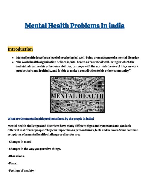 Unit 3 ( mental health and mental hygiene) | PPTX