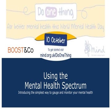 Mental health spectrum | PPT