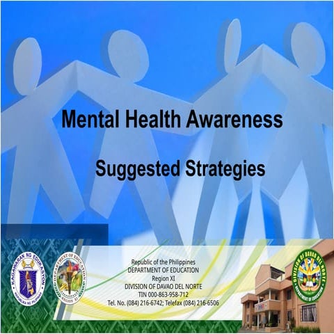 MENTAL HEALTH SUGGESTED ACTIVITIES AWARENESS | PPTX