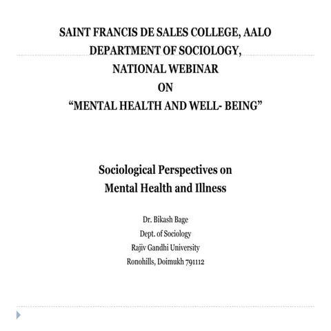 Mental health wellbeing sfs | PPT