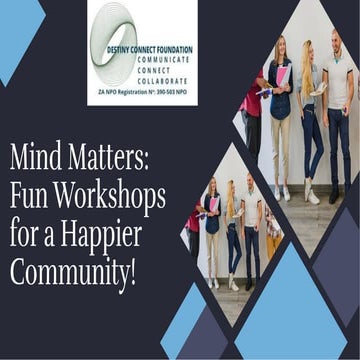 Mental Health Workshops For Community Well-being | PPT