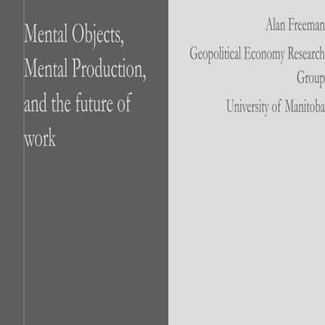 Mental labour, ecological crisis, and the future of work | PPT