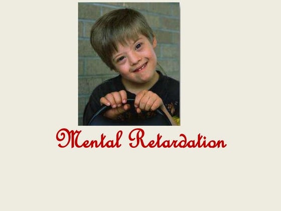 Mental retardation | PPT