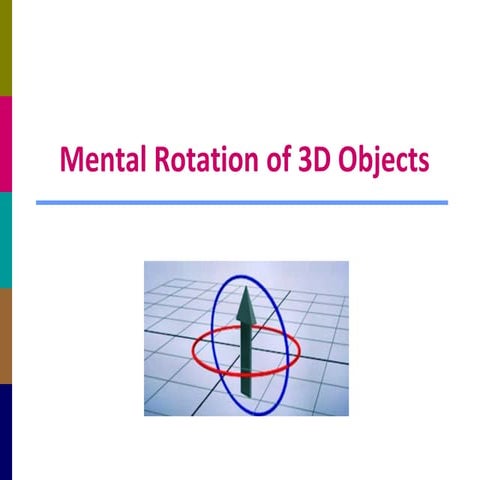Mental rotation of 3D Objects | PDF