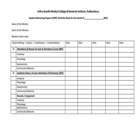 mentee progress sheet.docx