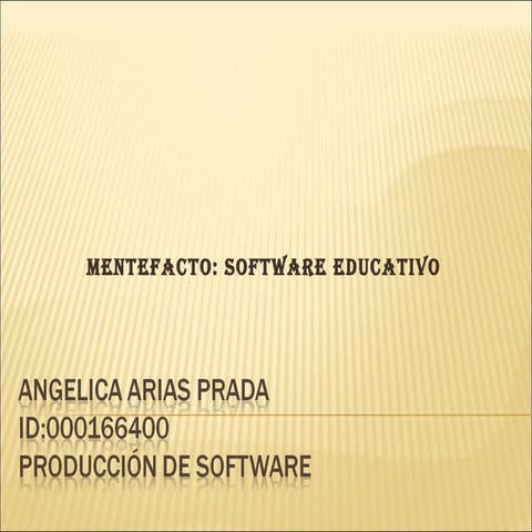 Mentefacto software educativo | PPT | Technology & Computing