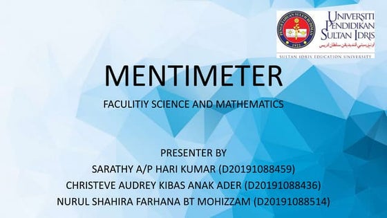 Mentimeter Tutorial | PPT