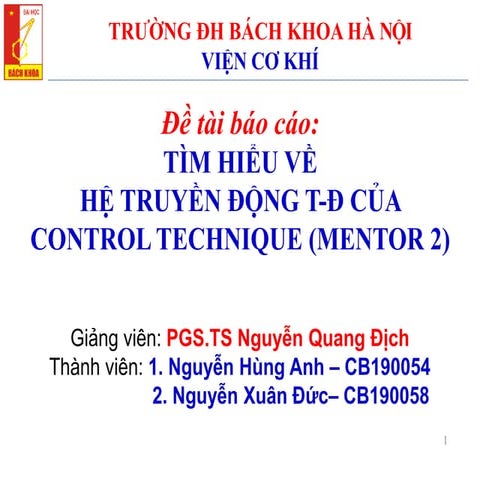 Tìm hiểu về mentor ii | PPTX