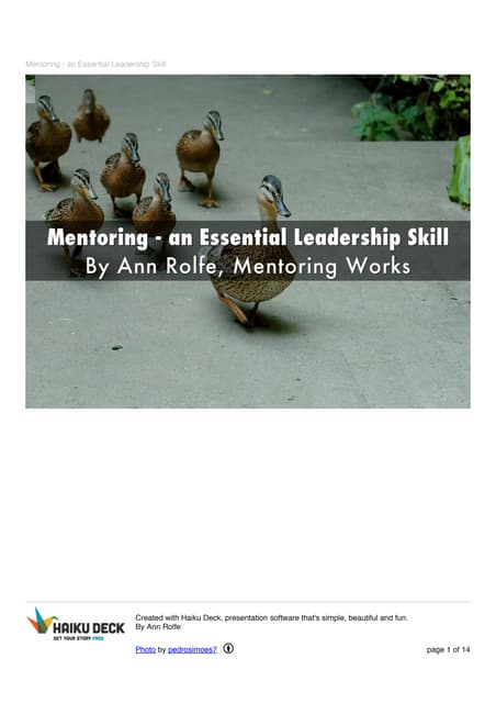 The Mentoring Processs | PPT