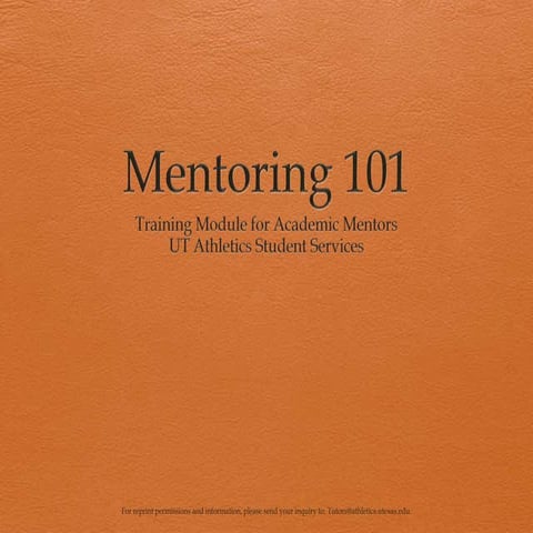 Mentoring 101 | PPTX