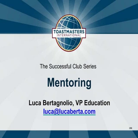 Mentoring at Toastmasters | PPSX