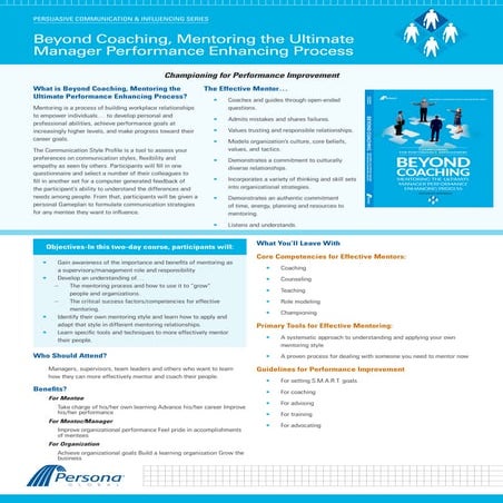 Mentoring&coaching program | PDF