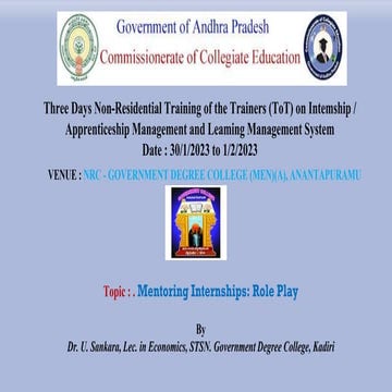 Mentoring _ Internships _ Role play.pptx