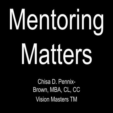 Mentoring Matters | PPT