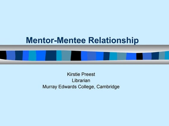 Mentor-and-mentee-relationship-ppt | PPTX | Career Planning | Careers