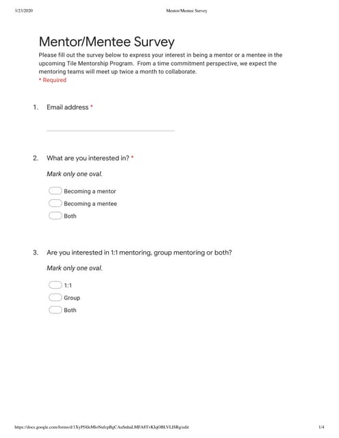 Mentor training guide | PDF