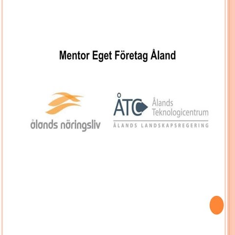 Mentorskap företagarskolan | PPTX