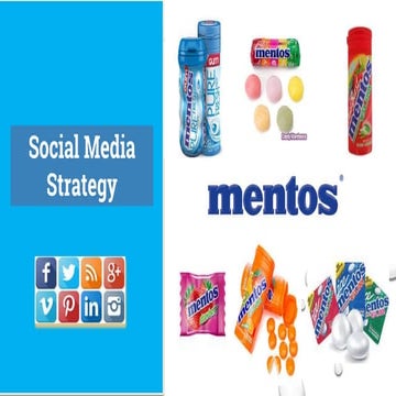 Mentos Social Media Strategy | PPTX