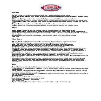Half Moon Public Main Bar Menu | PDF