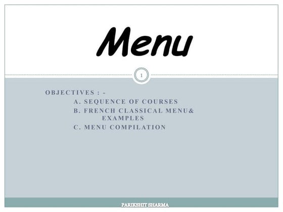French Service | PPT
