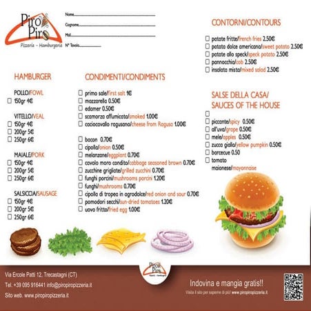 Menu hamburger | PDF