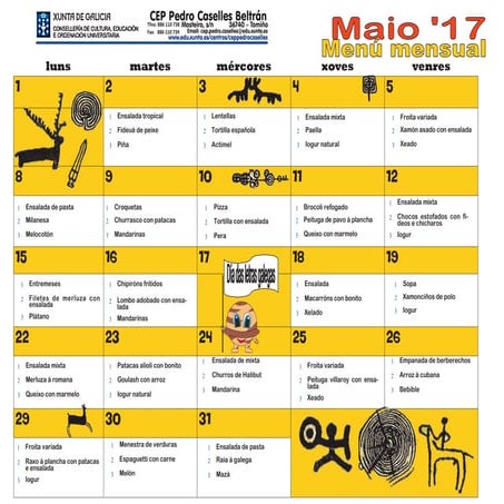 Menú maio ´17 | PDF