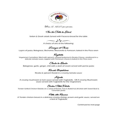Menu B - July 2011 | PDF