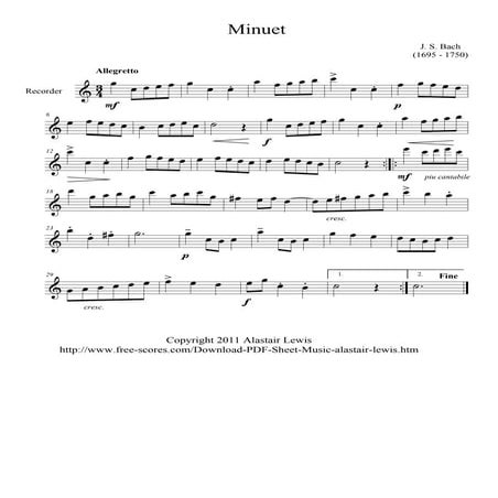 Menuet | PDF