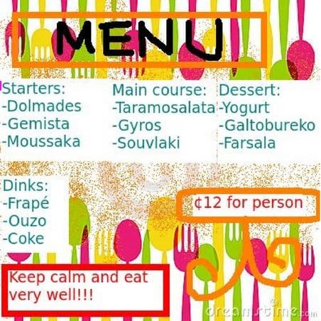 Menu ingles | PDF
