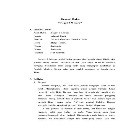 Tugas resensi novel (y)