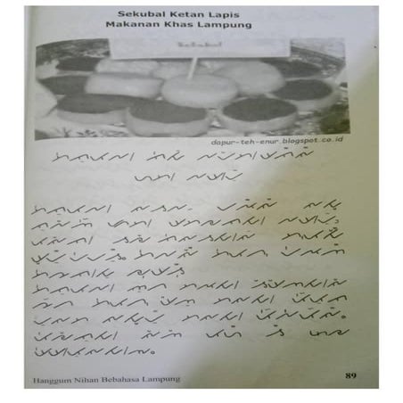 Materi 8 Menulis aksara lampung | PDF