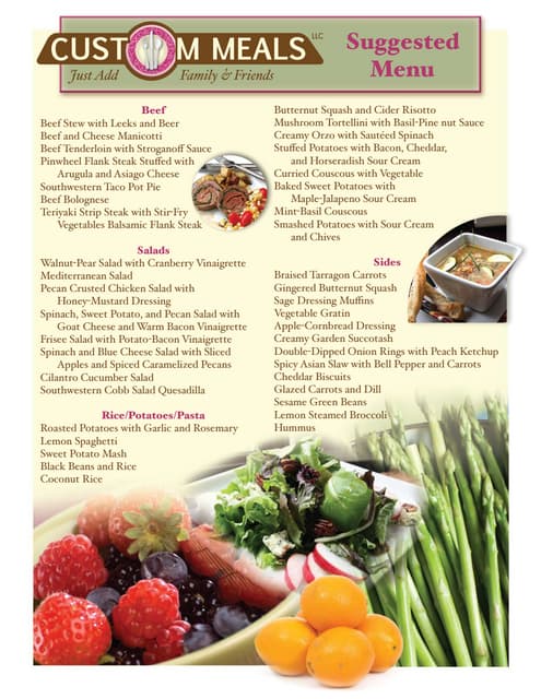 DR Dinner TDH Menu 1 | PPT