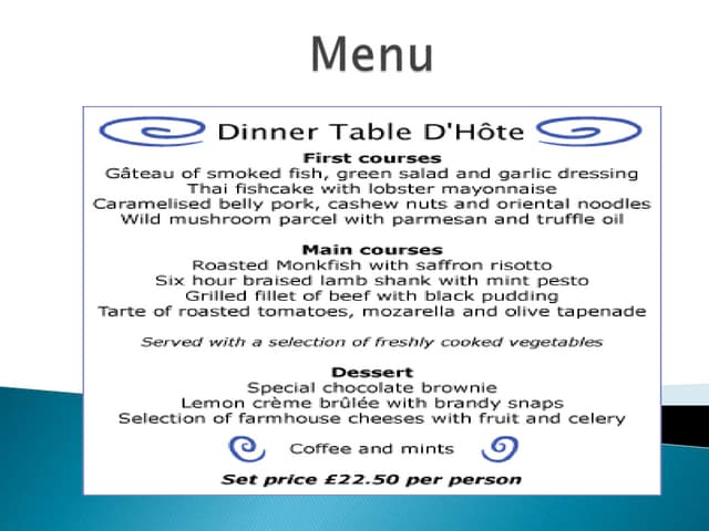 17 course french classical menu | PDF