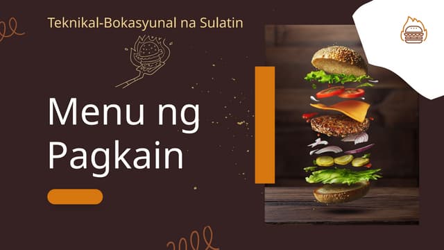 MENU NG PAGKAIN_pptx | PPTX