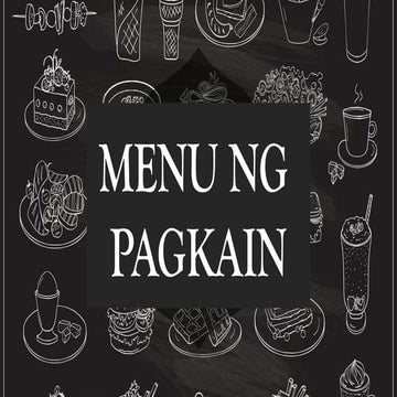 MENU NG PAGKAIN_pptx | PPTX
