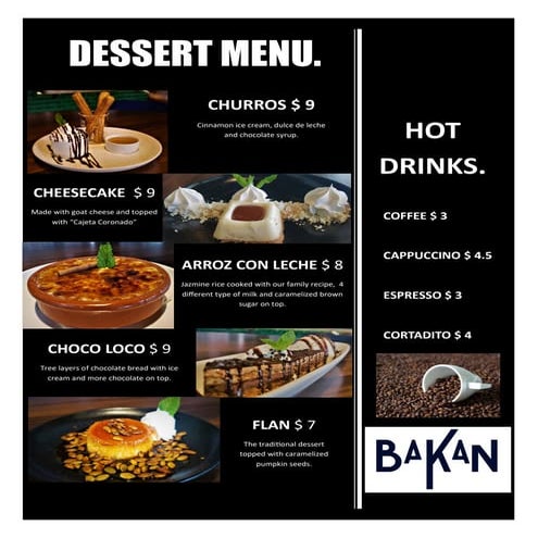 DESSERT MENU | PDF