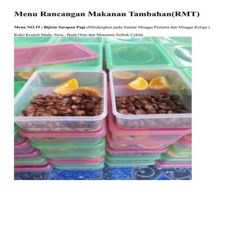 Menu rancangan makanan tambahan | DOC
