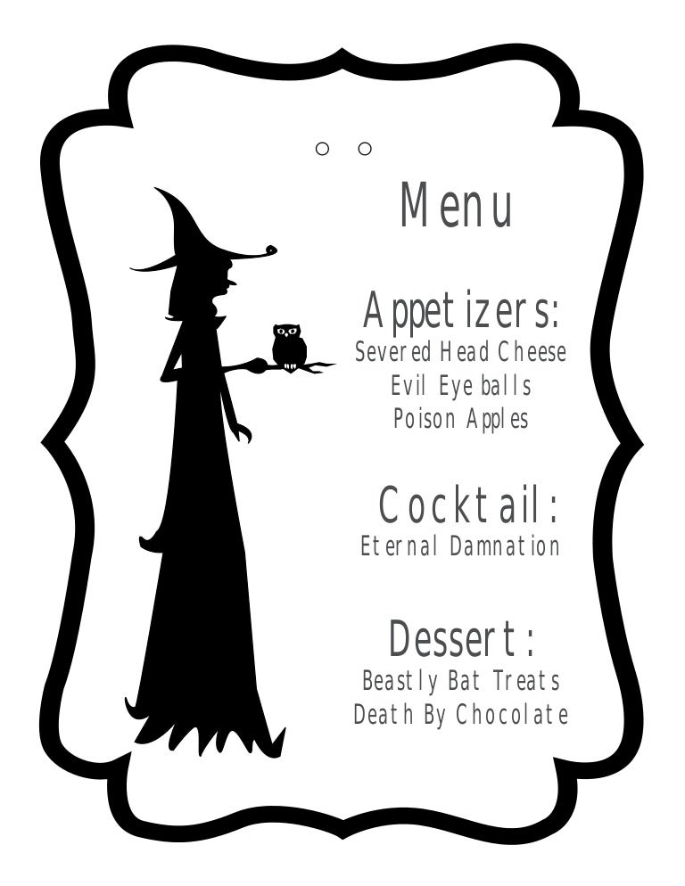 Halloween Dinner Menu halloween-dinner-menu