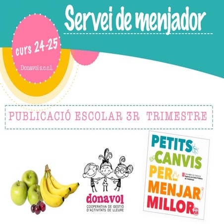 Menus 3r trimestre curs 24-25, Escola Roser Capdevila | PPT